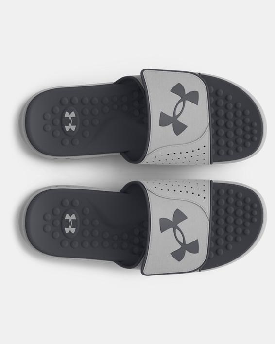 Under Armour Men's UA Ignite 7 Pro Slide Sandal - Mod Gray/Pitch Gray ...