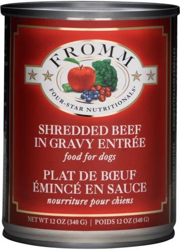 Fromm Family Pet Food Four-Star Nutritionals Shredded Beef in Gravy ...