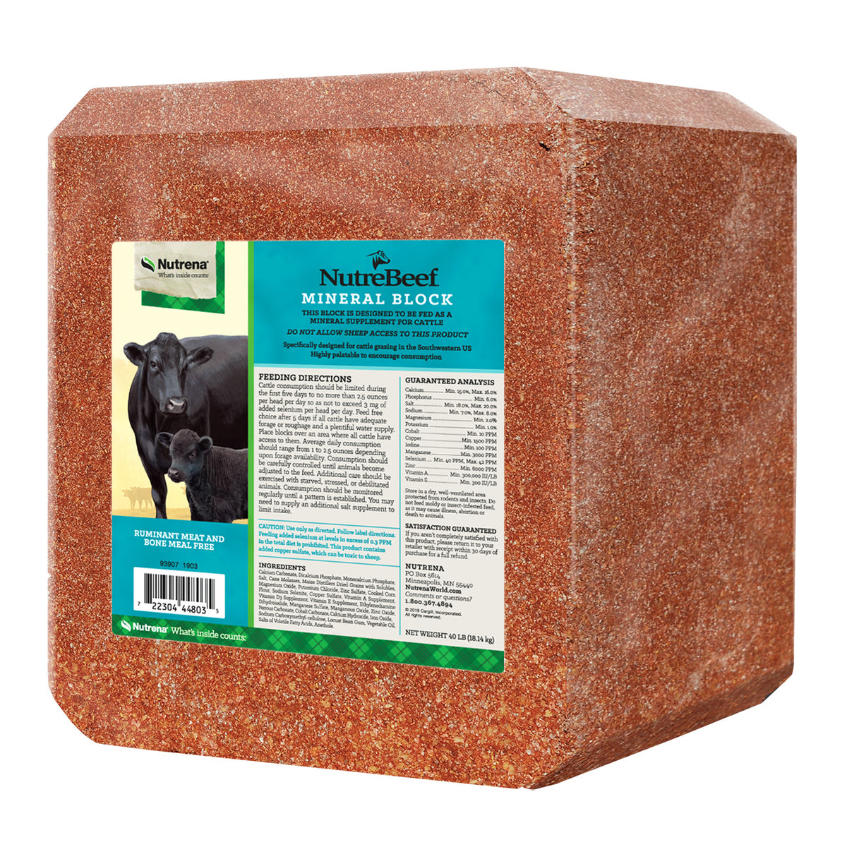 Nutrena Feeds Nutrebeef Cattle Mineral Block – JAXOutdoorGearFarmandRanch
