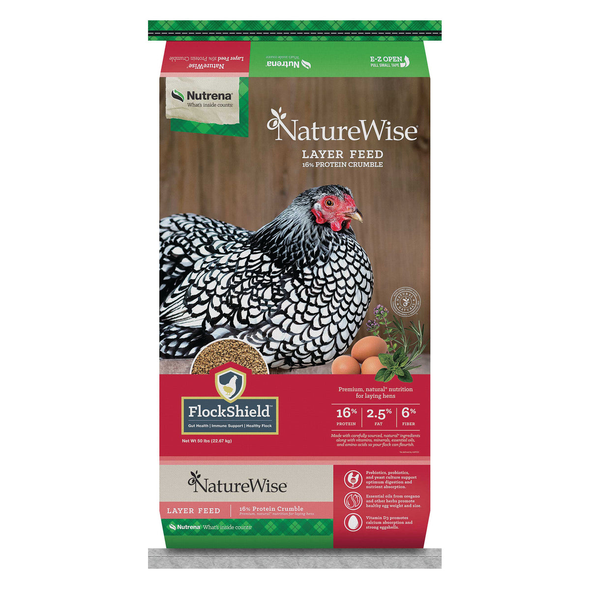 Nutrena Feeds Naturewise Layer 16% Crumbles – JAXOutdoorGearFarmandRanch