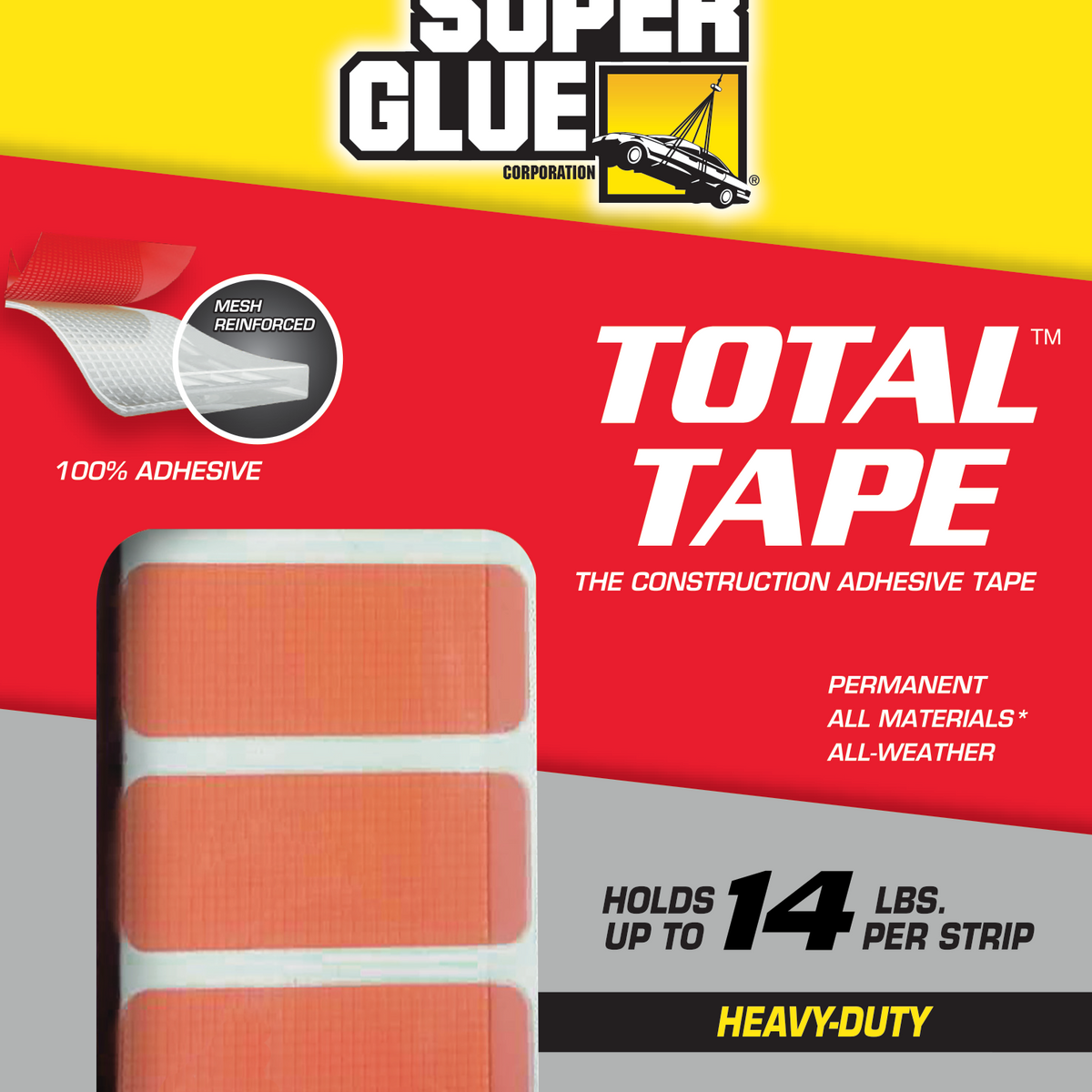Super Glue Total Tape Strips - 10 Pack – JAXOutdoorGearFarmandRanch