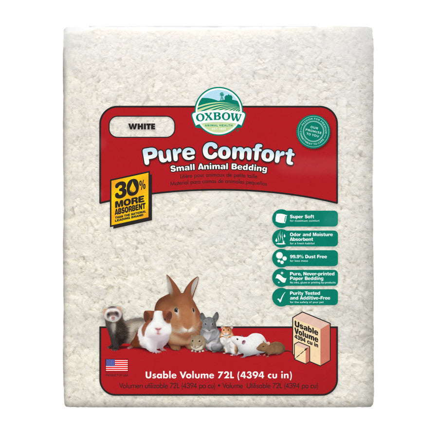 Oxbow Animal Health Pure Comfort White Bedding - 72L ...