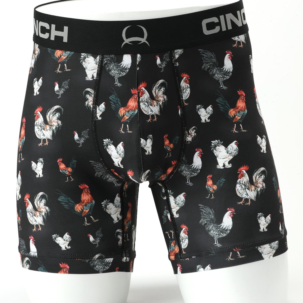 Cinch Men's 6in Rooster Boxer Brief - Black - (MXY6002032 ...