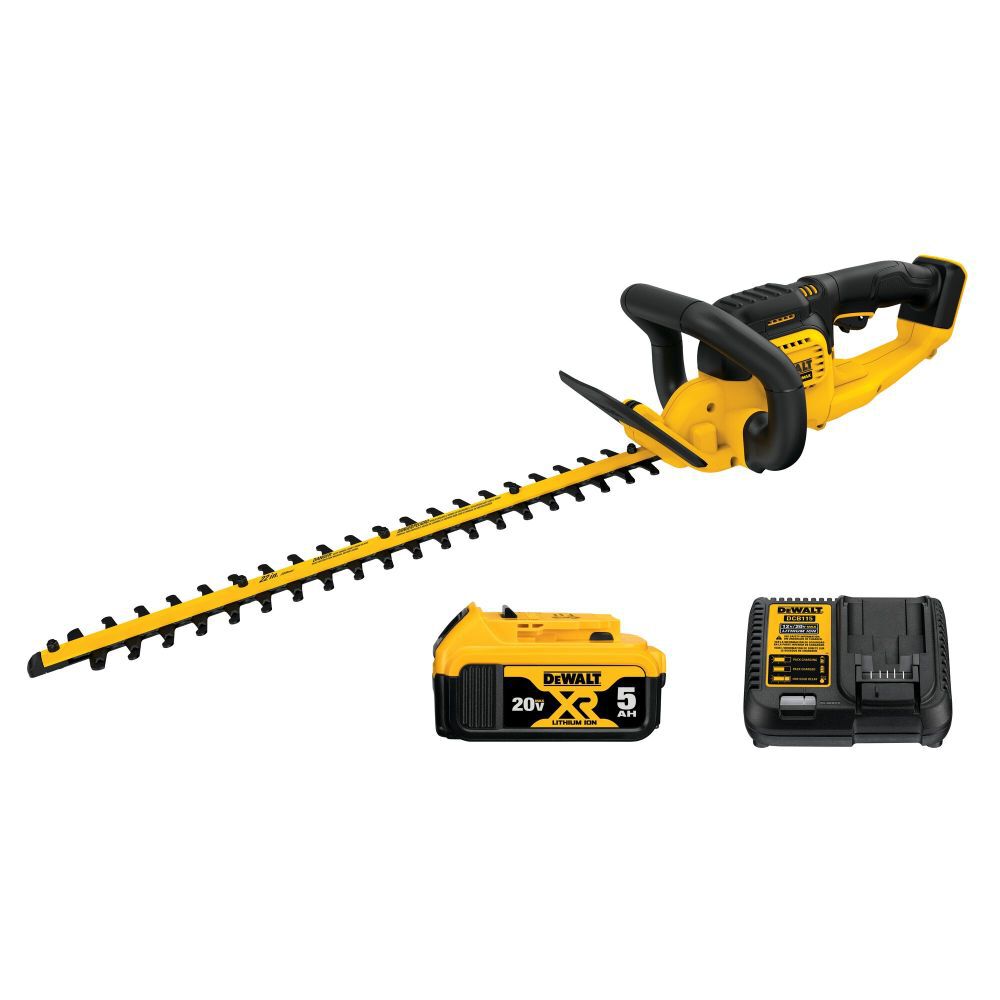 Dewalt 20V MAX Lithium Ion Hedge Trimmer Kit (5.0Ah ...
