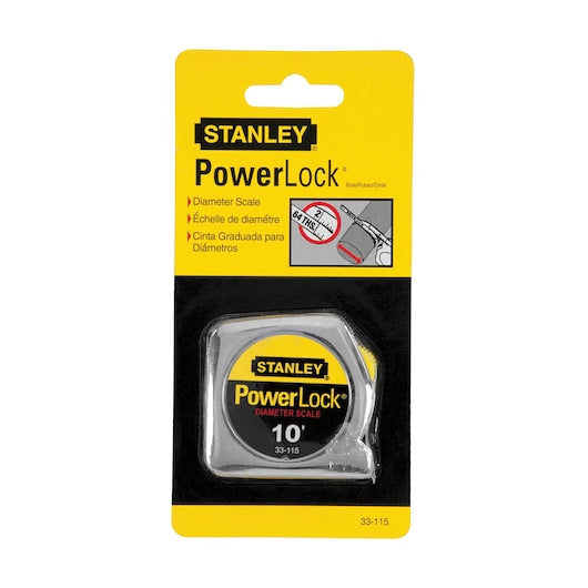 Stanley 10 Ft PowerLock Pocket Tape Measure (with Diameter Scale ...