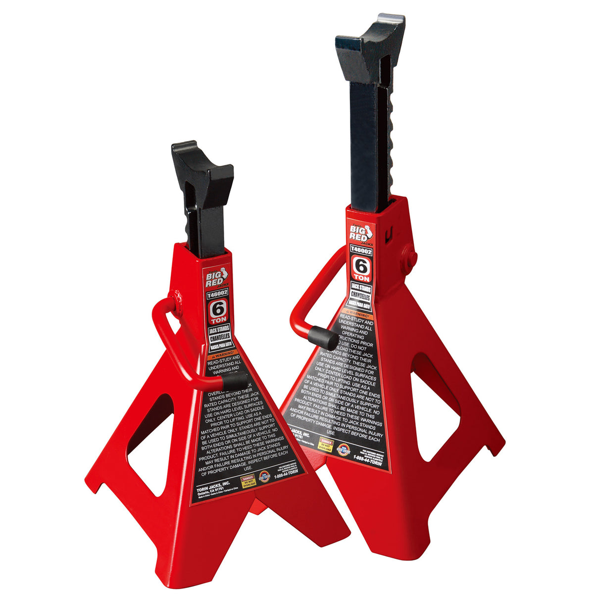 Torin Big Red 6 Ton Jack Stands - 2 PACK – JAXOutdoorGearFarmandRanch