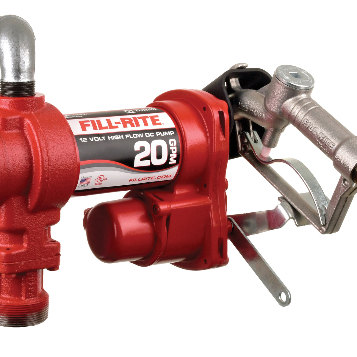 Tuthill/Fill-Rite 12V DC 20 GPM Fuel Transfer Pump With Nozzle ...