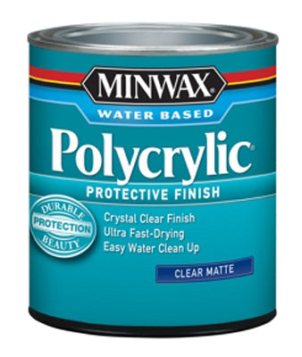 Minwax Polycrylic Protective Finish QUART - MATTE - CLEAR ...