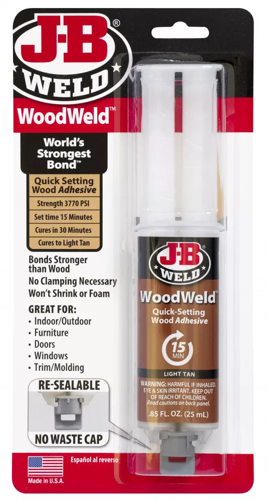 J-B Weld WoodWeld Syringe, 25ml – JAXOutdoorGearFarmandRanch